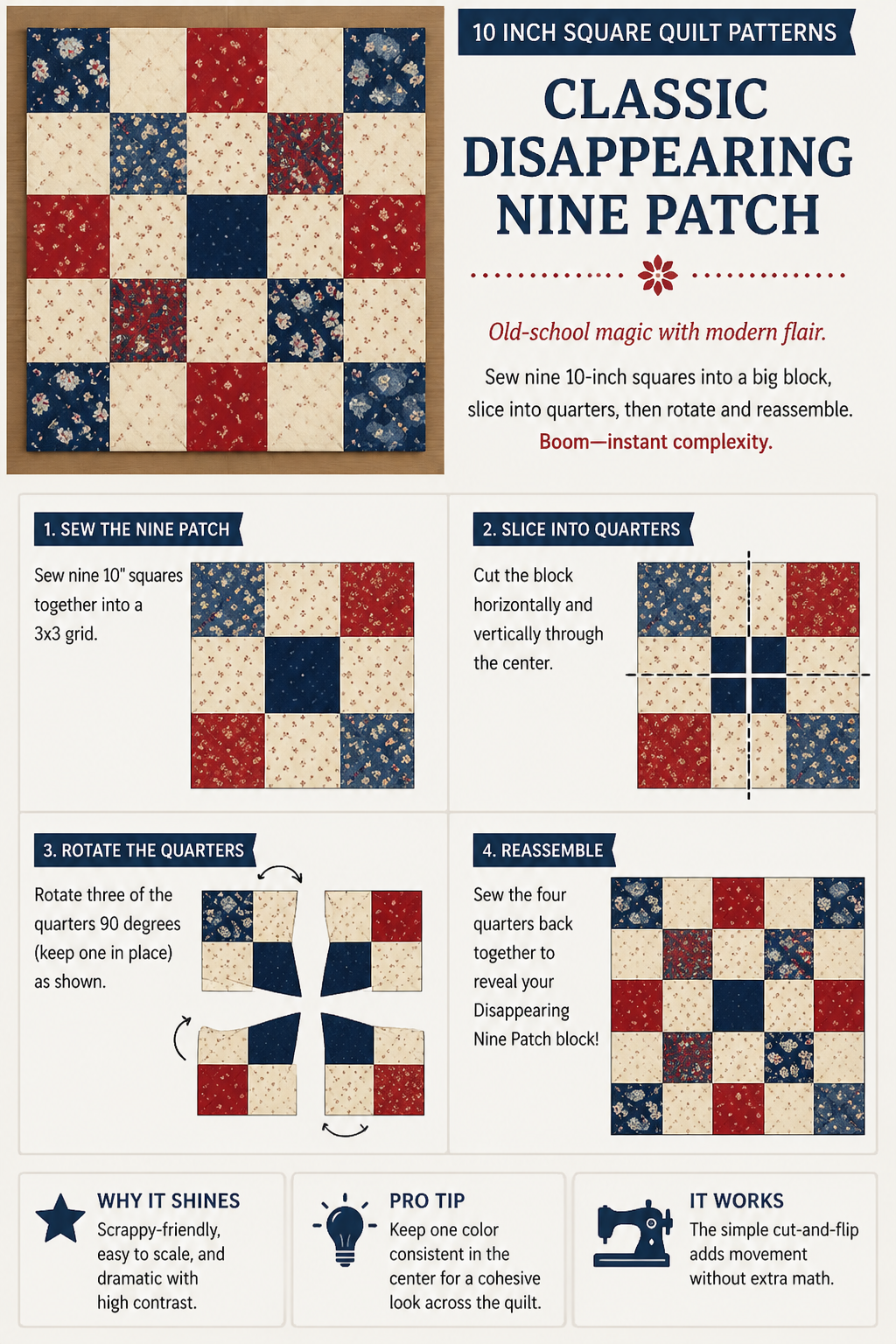 🧵 15 10 Inch Square Quilt Patterns Free - LindaHagans.com