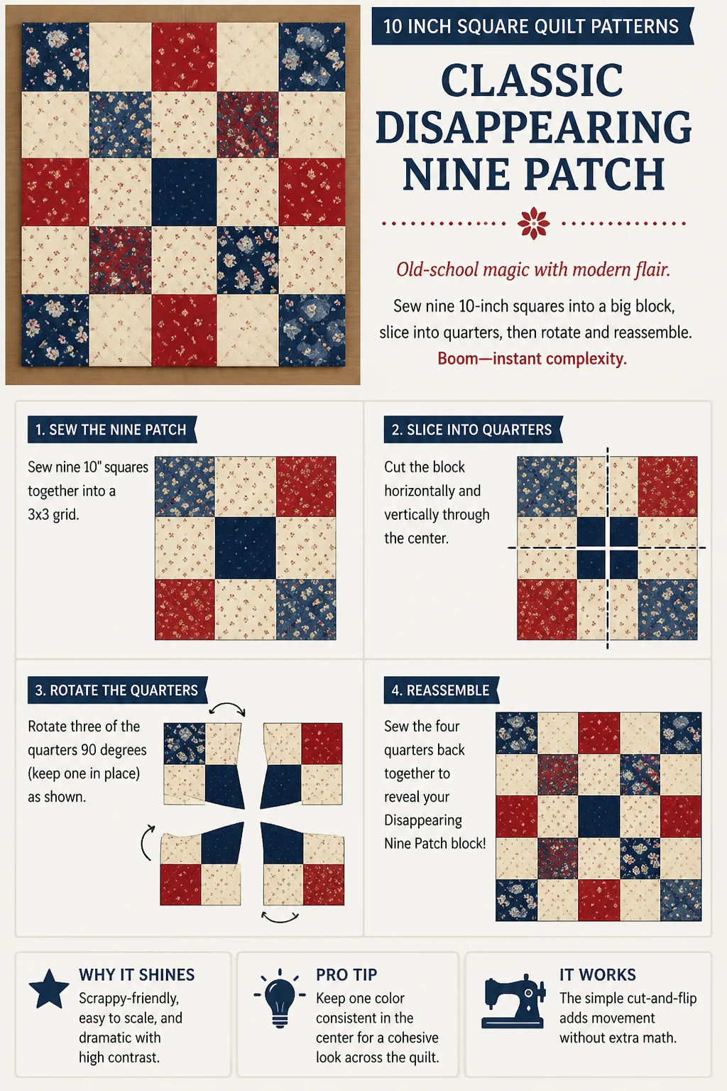 🧵 15 10 Inch Square Quilt Patterns Free - LindaHagans.com