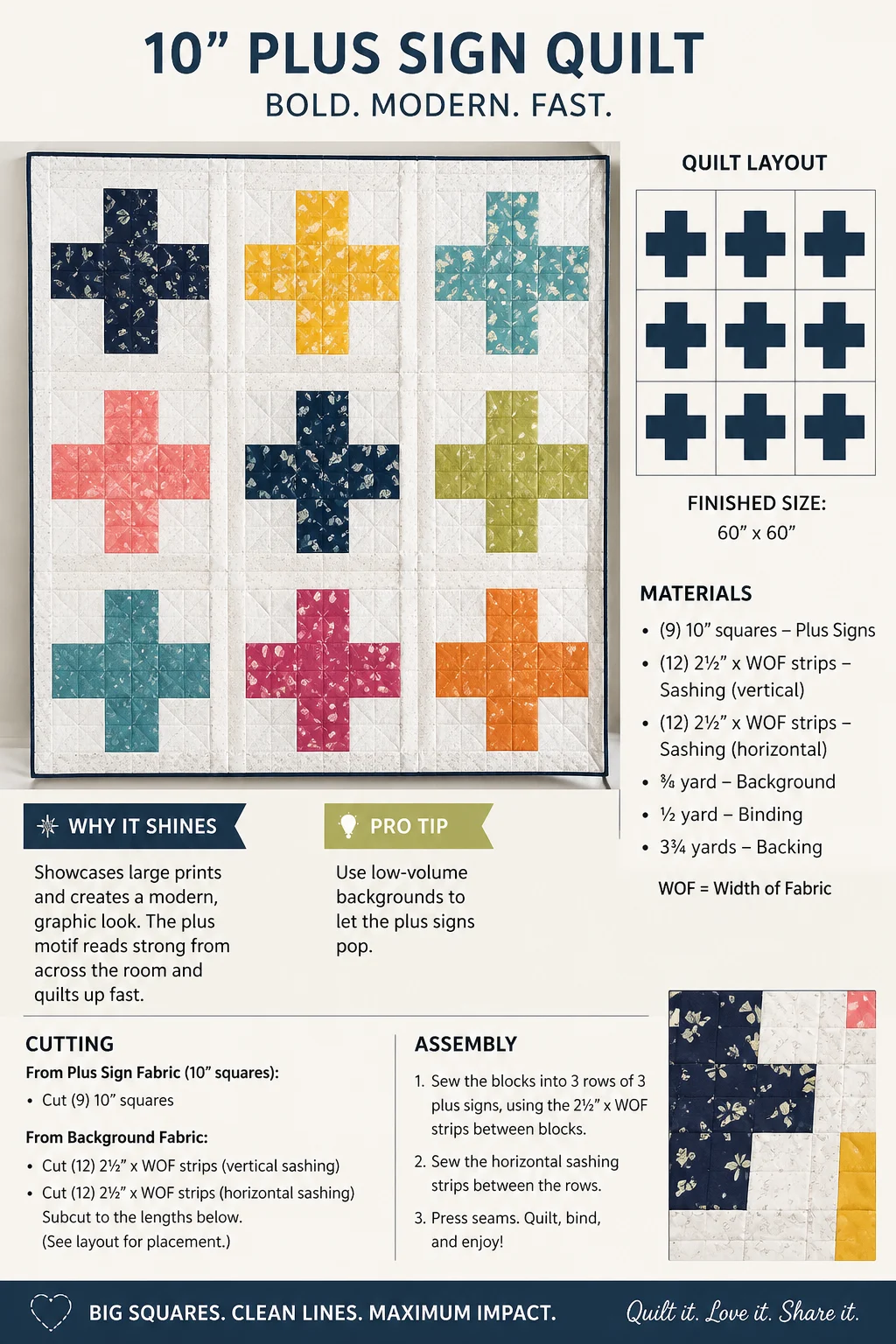 🧵 15 10 Inch Square Quilt Patterns Free - LindaHagans.com