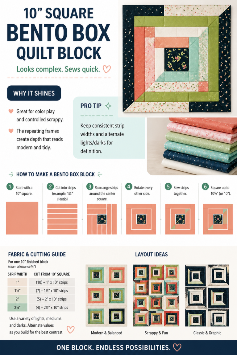 🧵 15 10 Inch Square Quilt Patterns Free - LindaHagans.com