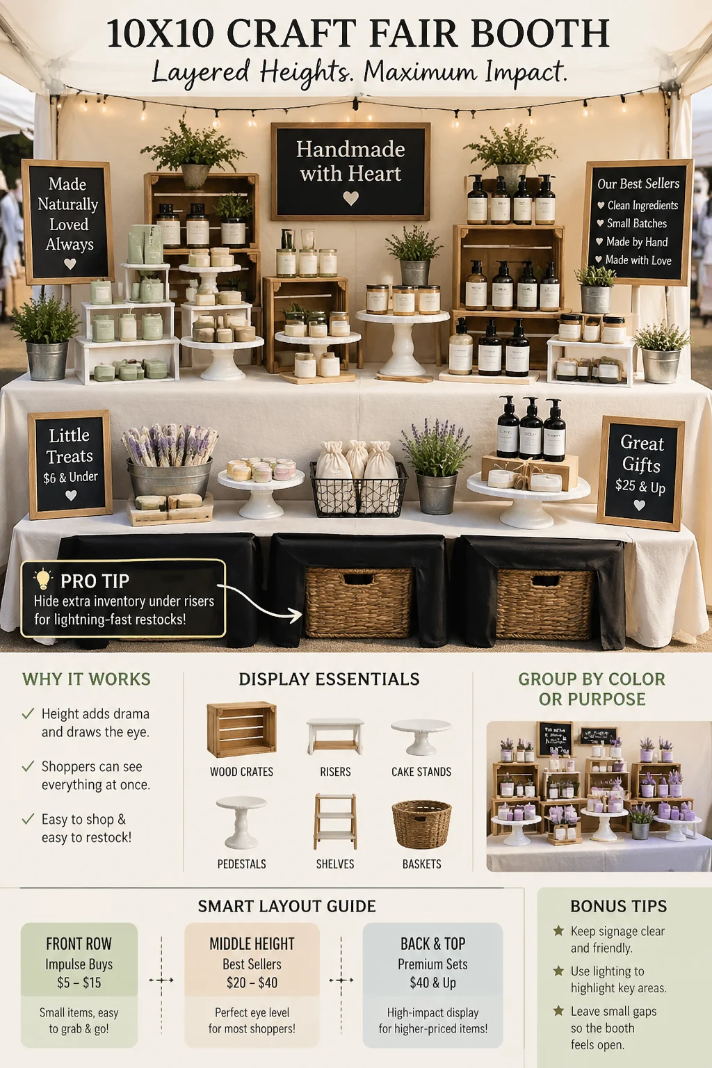 🧵 12 Craft Fair Booth Display Ideas 10X10 - LindaHagans.com