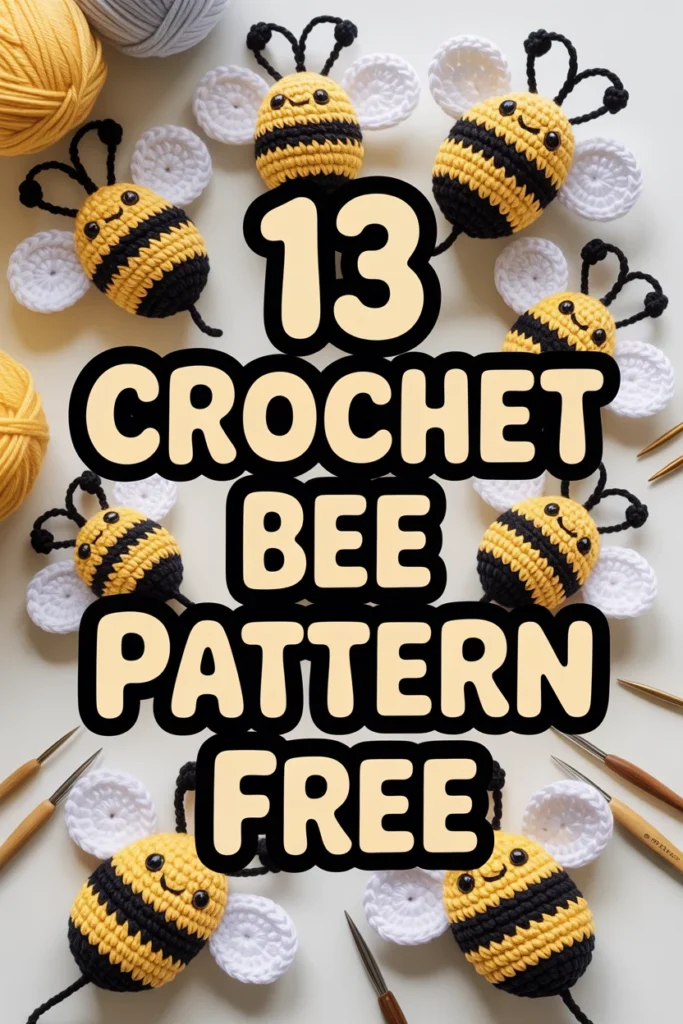 🐝 13 Crochet Bee Pattern Free - LindaHagans.com